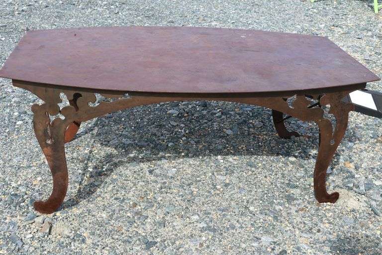 *NO STORAGE* Fabricated Sheet Metal Coffee Table - Dixon's Auction at ...