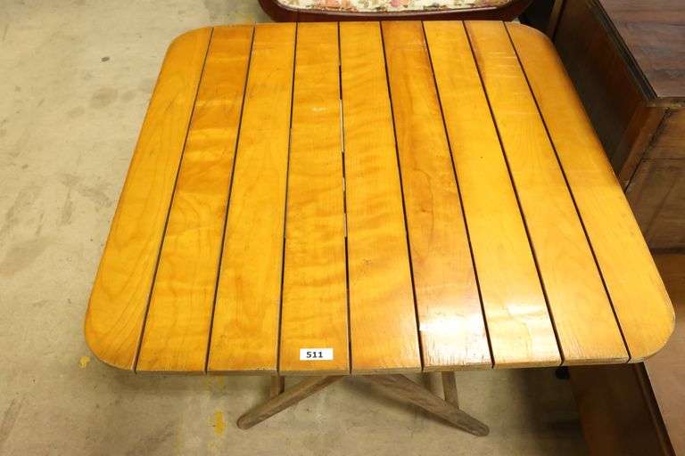 MCM Folding Table - Dixon's Auction at Crumpton