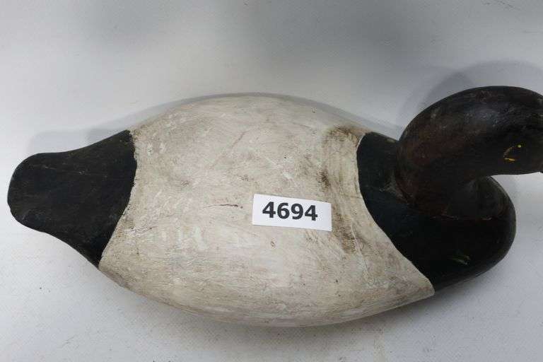 James Biddle North East MD Canvasback Duck Decoy - Dixon's Auction at Crumpton