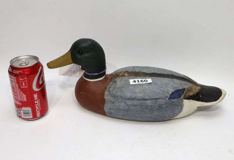 Herb Daisey Mallard Duck Decoy - Dixon's Auction at Crumpton