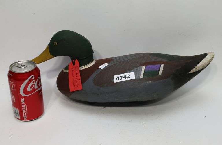 Charles Jobes Mallard Duck Decoy - Dixon's Auction at Crumpton
