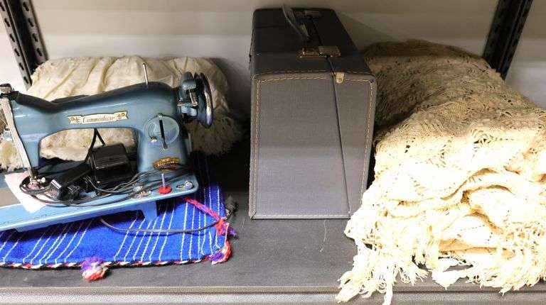 Vintage Commodore Sewing Machine, Crocheted linens Etc. - Dixon's ...