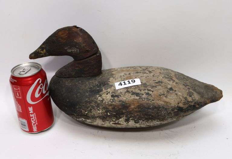 John Graham Canvasback Duck Decoy with Lou Pennock Rig Brand - Dixon's ...