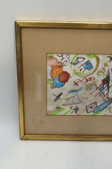 Abstract Watercolor in the Manner of Kandinsky - Dixon's Auction at ...