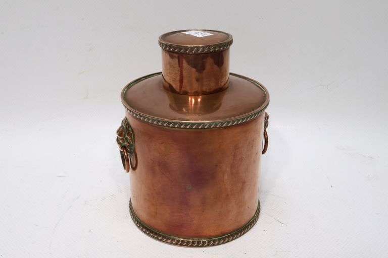 Antique Copper Tea Caddy - Dixon's Auction at Crumpton