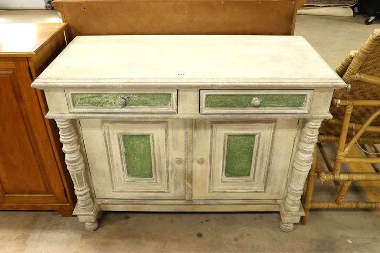 Modern Distressed Paint Server - Dixon's Auction at Crumpton