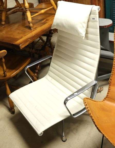 MCM Style Chrome Lounge Chair - Dixon's Auction at Crumpton