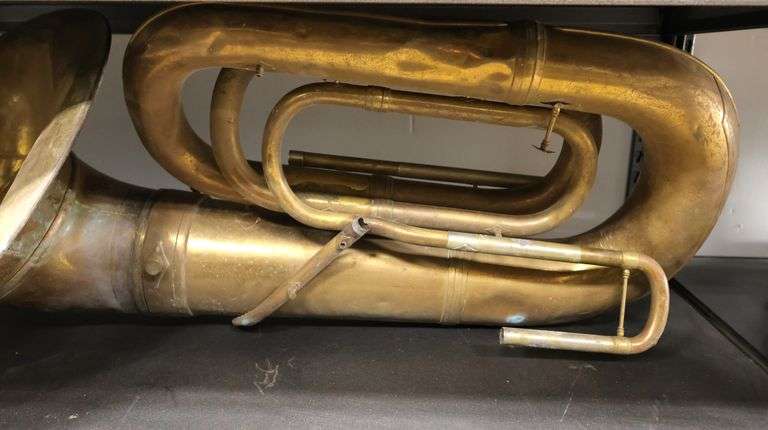 Vintage Brass Tuba Instrument (As-Is) - Dixon's Auction at Crumpton