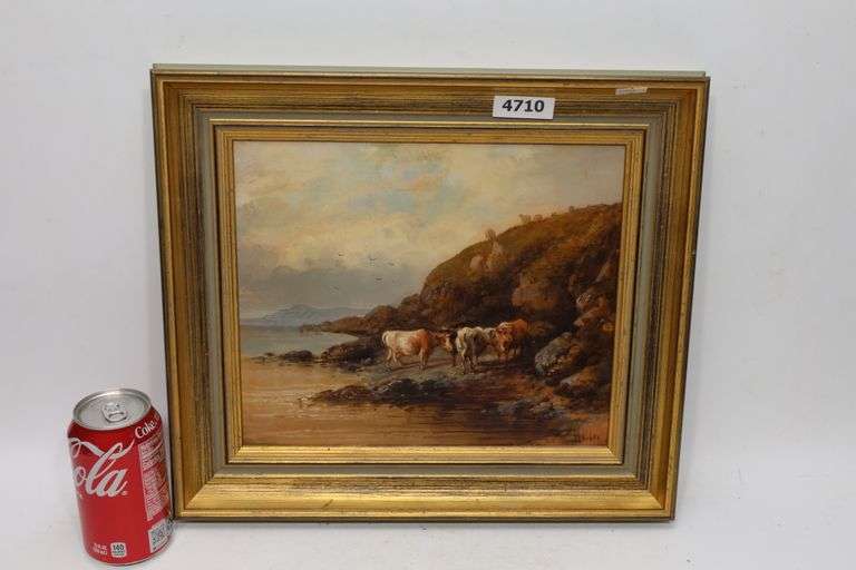 Henry Foley Oil Painting - Dixon's Auction at Crumpton