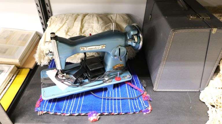 Vintage Commodore Sewing Machine, Crocheted linens Etc. - Dixon's ...
