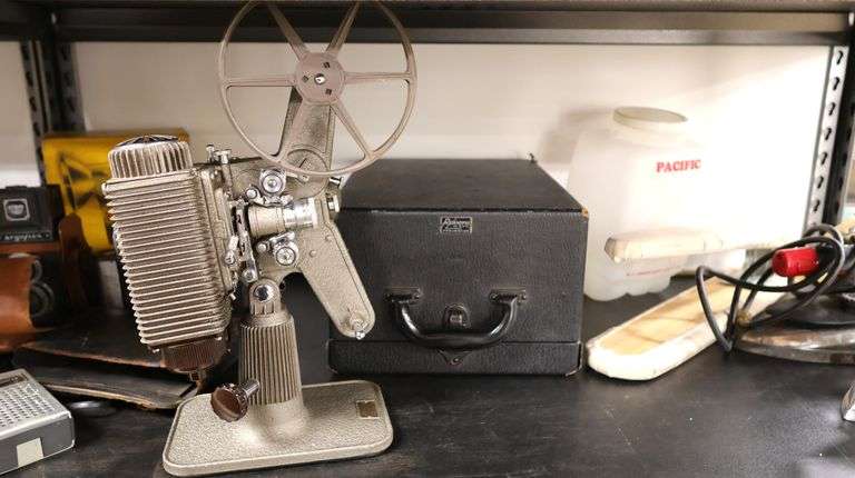 Lot Vintage Film Projectors, Old Camera & Radio, Irons Etc. - Dixon's ...