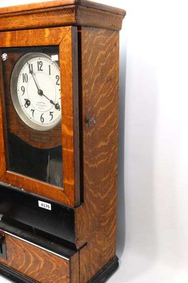Antique International Time Recording Co. Time Clock - Dixon's Auction ...