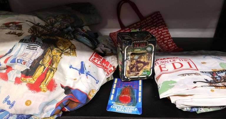 Lot of Vintage Star Wars Bed Sheets, Ewok Catapult Etc. - Dixon's ...