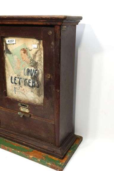 Antique Coin Op Love Letters Machine - Dixon's Auction at Crumpton