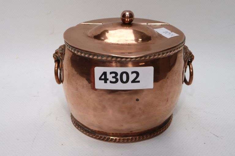 Antique Copper Tea Caddy - Dixon's Auction at Crumpton