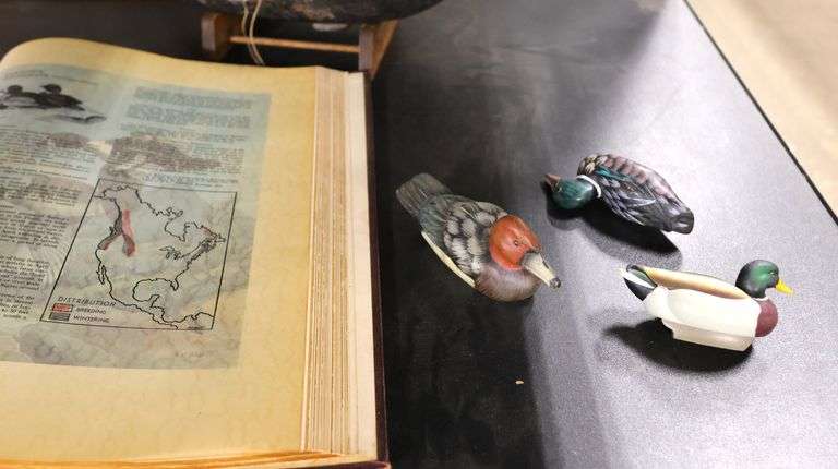 Lot of Miniature Duck Decoys, Folk Art Shore Bird Painting, Decoy ...