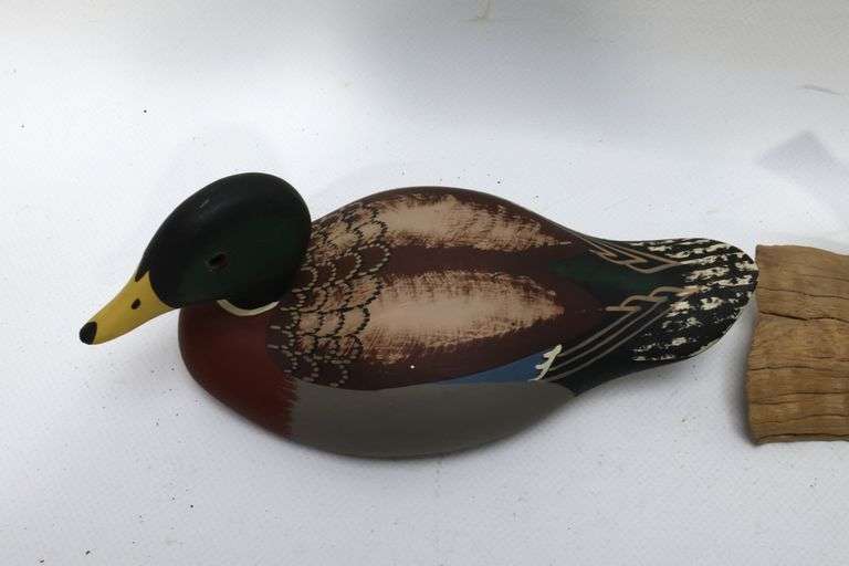 (2) Jane Rinker Miniature Mallard Duck Decoy & Bird Carving - Dixon's ...