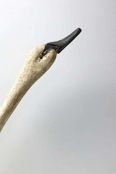Folk Art Hinge Neck Swan Decoy - Dixon's Auction at Crumpton