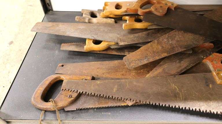 Lot of Vintage / Antique Hand Saws - Dixon's Auction at Crumpton