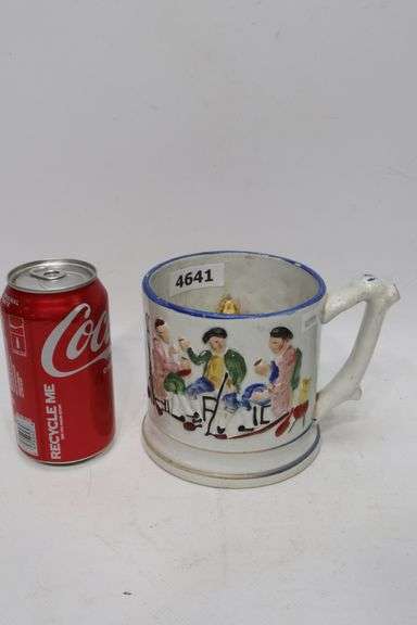 Antique English Staffordshire Frog Mug - Dixon's Auction at Crumpton