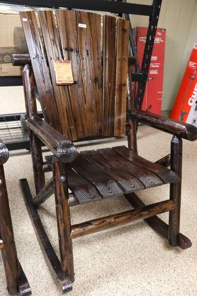 Misc Returns: Leigh Country Char-Log Single Rocker [As-Is, Item(S) Is ...