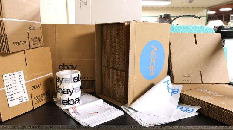 Lot of Ebay Shipping Supplies, Tape, Boxes, Bags Etc. - Dixon's Auction ...