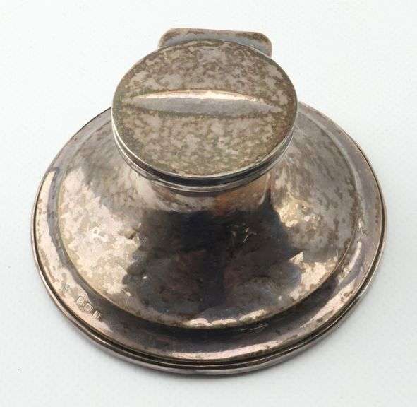 Weighted Sterling Silver Inkwell (English Hallmarks) - Dixon's Auction ...