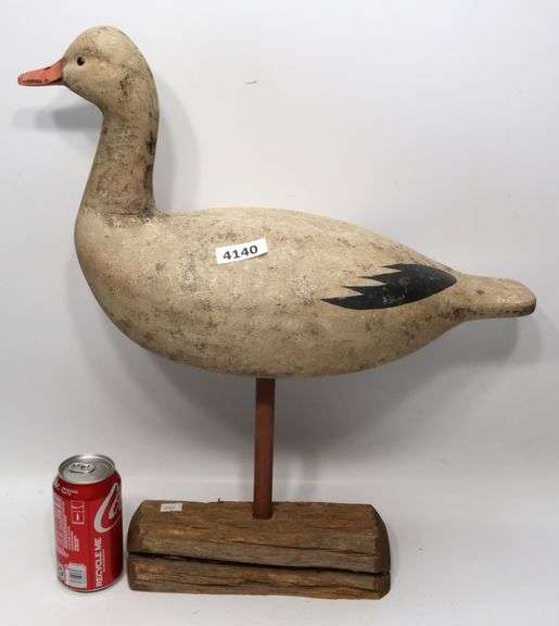 Ken Kirby Stick Up Snow Goose Decoy - Dixon's Auction at Crumpton