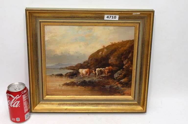 Henry Foley Oil Painting - Dixon's Auction at Crumpton