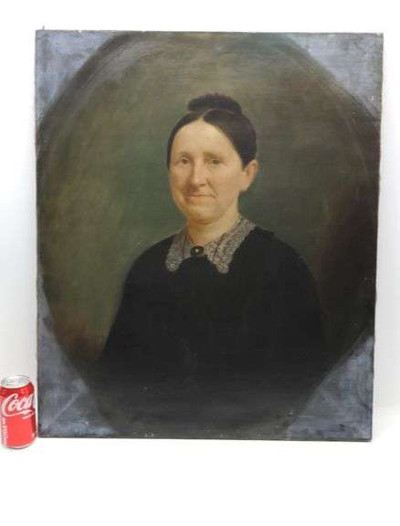 Antique Baltimore MD Portrait of a Lady, Inscribed Verso - Dixon's ...