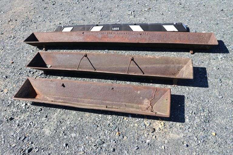 3 Vintage Metal Feeding Troughs - Dixon's Auction at Crumpton