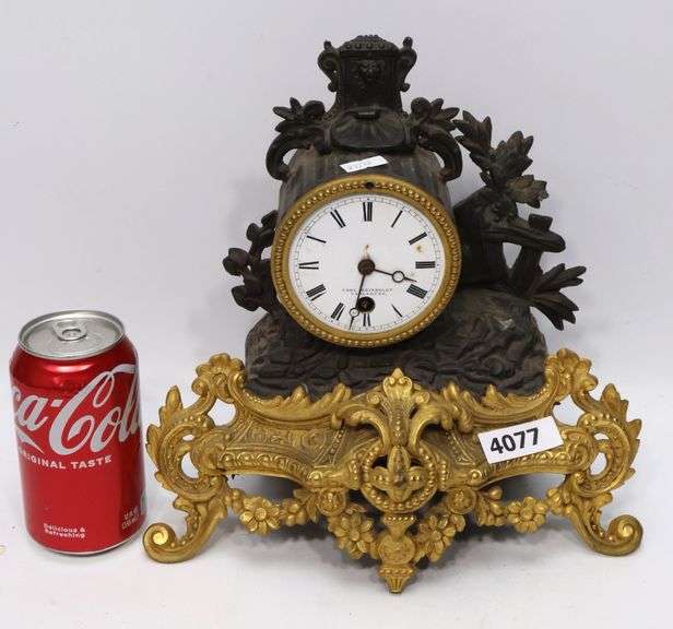 Antique Carl Reinholdt Carlsruhe Bronzed and Gilt Clock - Dixon's ...