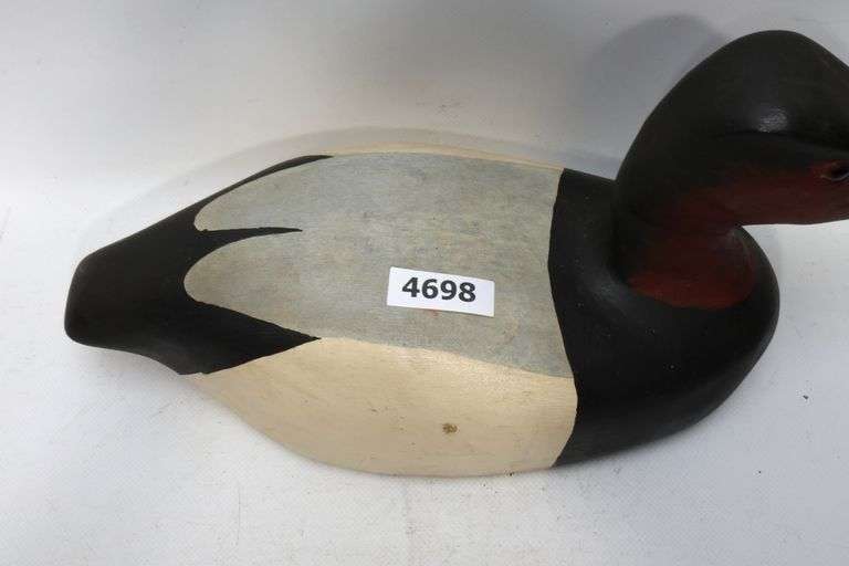 Cliff Simms Rock Hall MD 1992 Canvasback Duck Decoy - Dixon's Auction ...
