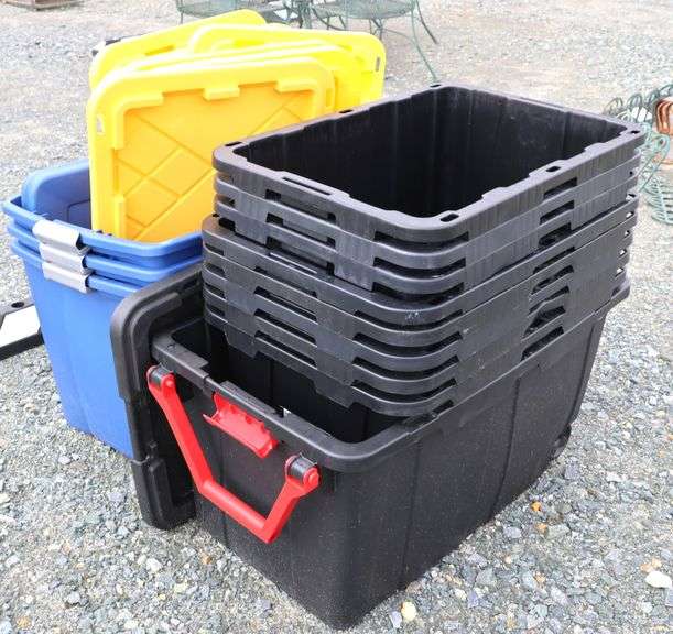 Lot of Plastic Storage Totes - Dixon's Auction at Crumpton