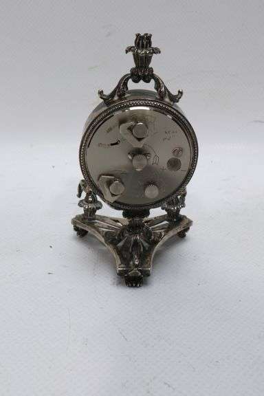 Looping Continental Silver 8 Day Clock - Dixon's Auction at Crumpton