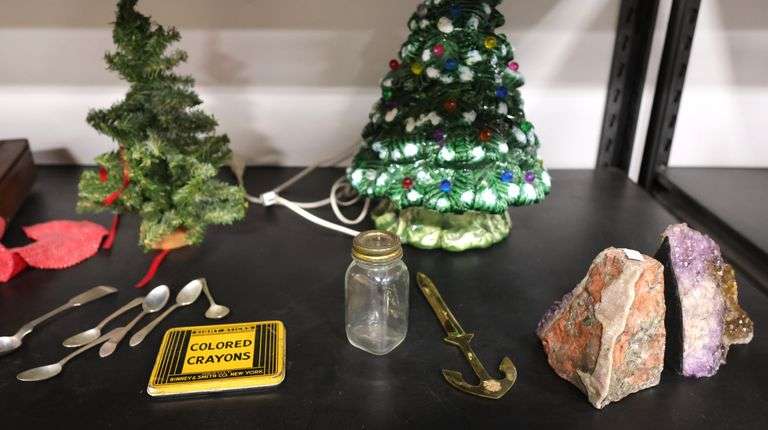 Ceramic Light Up Christmas Tree, Geologic Specimens Bookends, Curious ...