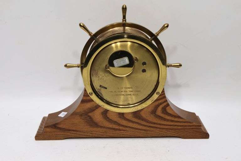Vintage Seth Thomas Ship's Wheel Clock - Dixon's Auction at Crumpton