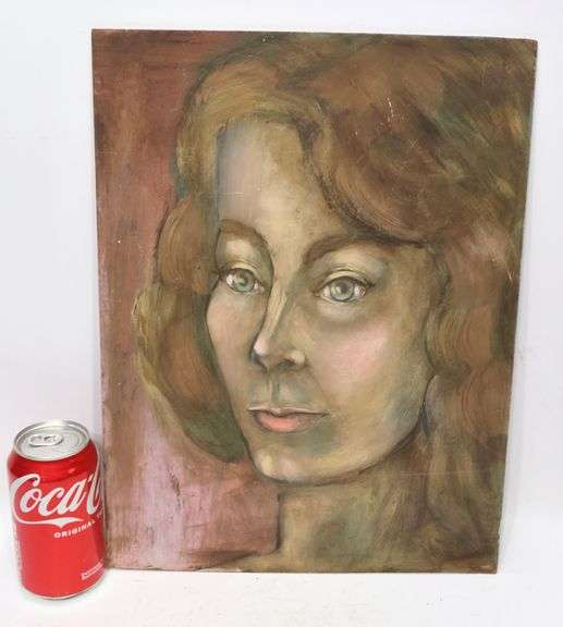 Bruce Clements Portrait of Woman Oil Painting - Dixon's Auction at Crumpton