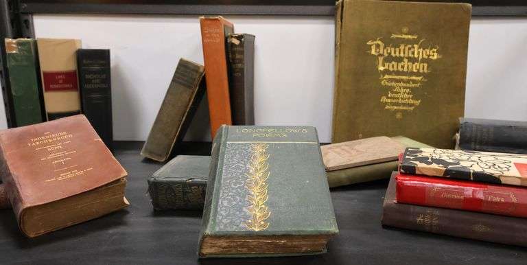 Lot of Vintage & Antique Books, Osborn on Leisure to Longfellow's Poems ...