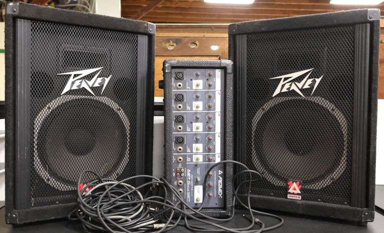 Peavey PA System, Speakers & 150 Watt 5 Channel Head Unit - Dixon's ...