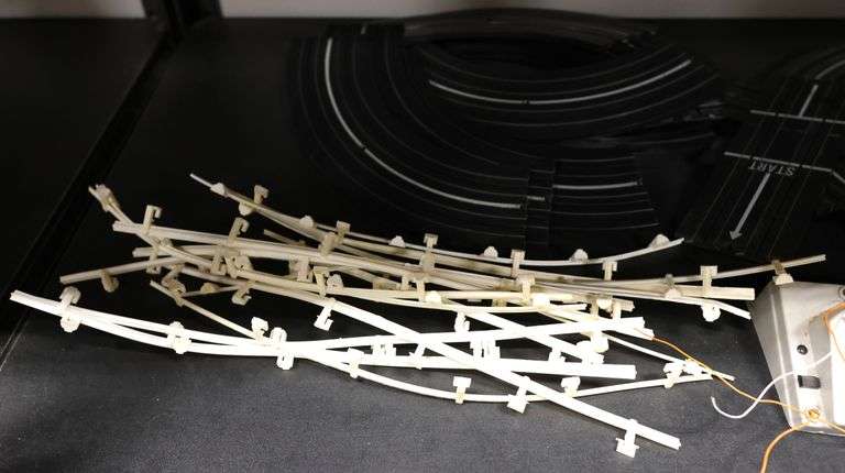Lot of Vintage Toy Race Car Track Parts, Model Motoring Controllers ...