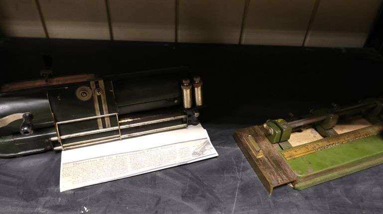 Vintage Protectograph Check Writer - Dixon's Auction at Crumpton