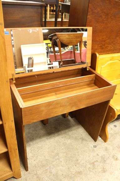 Danish MCM Teak Lift Lid Dressing Table, Minor Chips - Dixon's Auction ...