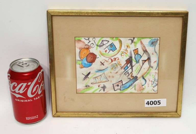 Abstract Watercolor in the Manner of Kandinsky - Dixon's Auction at ...