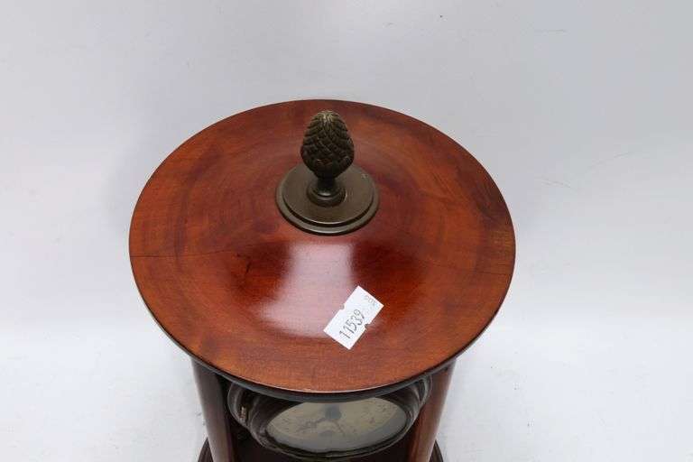 Antique Pillar Clock with Pineapple Finial - Dixon's Auction at Crumpton