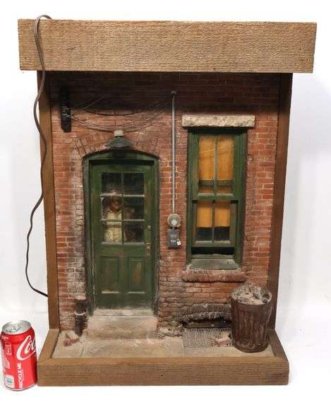 Michael Garman Diorama of Building - Dixon's Auction at Crumpton
