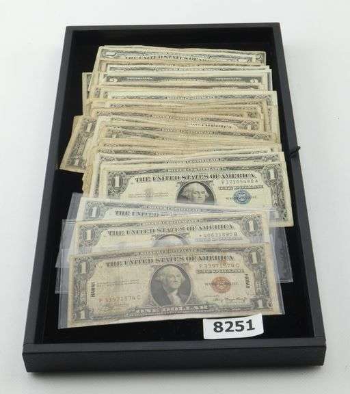 Collection of U.S. Currency Notes, Includes Hawaii Note. $112 Face ...