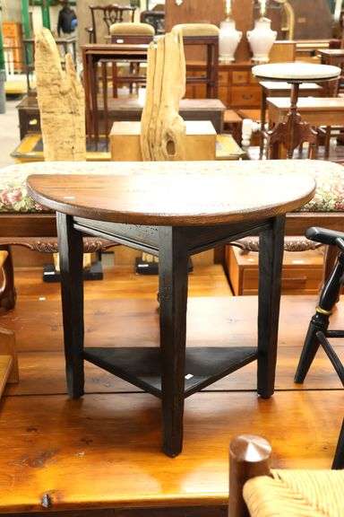 Modern Demilune Side Table - Dixon's Auction at Crumpton