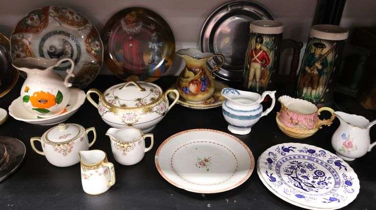 Lot of Vintage China Dishes, Collector Plates, Beer Steins, Antique ...