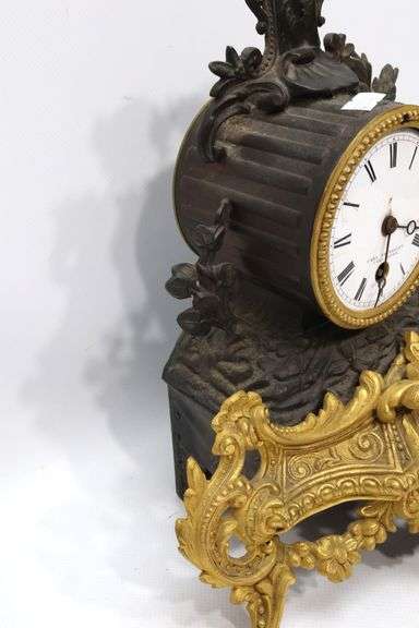 Antique Carl Reinholdt Carlsruhe Bronzed and Gilt Clock - Dixon's ...